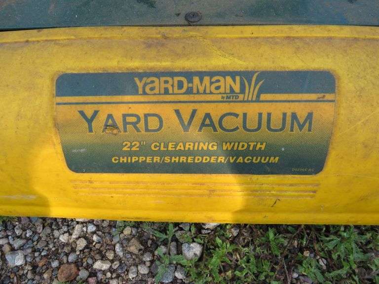Yard-Man by MTD 4.5HP yard vac has good compression - AAA Auction and ...
