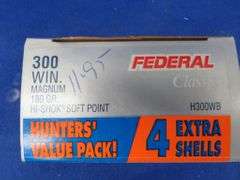 Federal Hunter's pack 24 rounds of 300 WIN MAG - AAA Auction and Realty