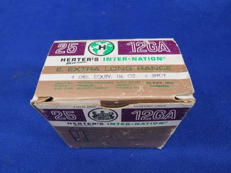 Rare Herter's Inter-Nation all plastic 12-Gauge 4-shot shotshells - AAA ...