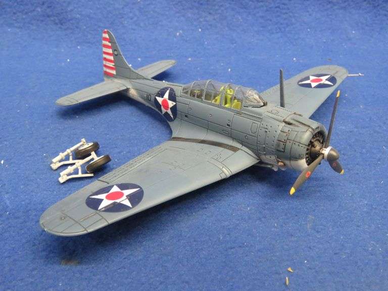 Douglas SBD-3 Dauntless die-cast metal model airplane partially ...