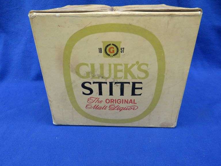 Vintage Gluek Stite Malt Liquor box - AAA Auction and Realty