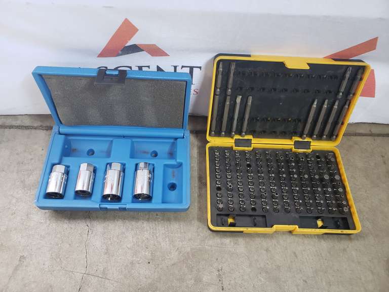 Lot of 2: Stud Remover/ Installer Set; Assorted Titan Bits - Ascent Auction