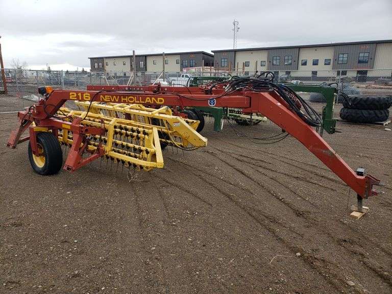 New Holland 216 twin row hay rake - Ascent Auction