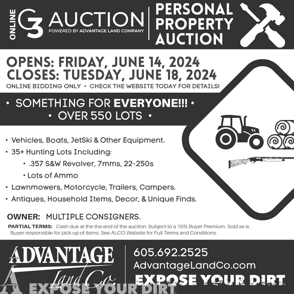 G3 June Sale - Advantage Land Co./G3 Auction - South Dakota and ...
