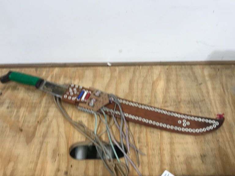 Corneta knife with leather sheath 23" . 2c - Lil Dusty Online Auctions ...