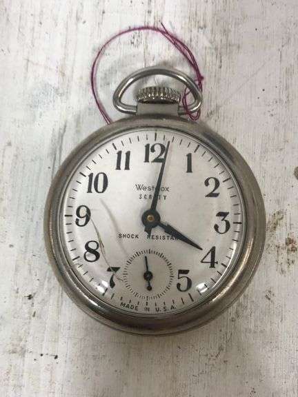 Westclox Scotty pocket watch. 7c - Lil Dusty Online Auctions - All ...