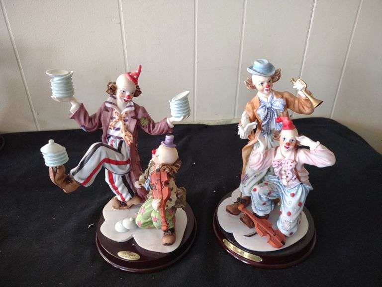 2 De Capoli Collectible clowns 10" tall - Lil Dusty Online Auctions ...