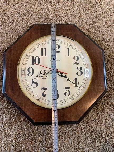 Howard Miller solid oak octagon wall hang clock - Lil Dusty Online ...