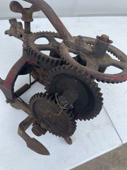 Antique McCormick Deering Sickle Bar Mower Sharpener. Hand Crank ...