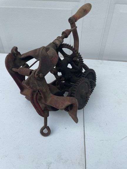 Antique McCormick Deering Sickle Bar Mower Sharpener. Hand Crank ...