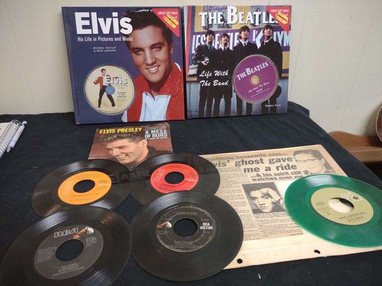 Elvis his life in pictures & music and The Beatles life with the band ...