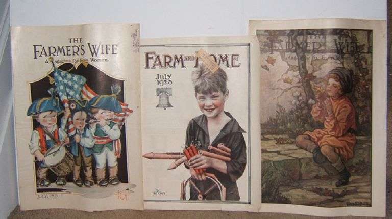 4 Antique / Vintage Farm magazine Covers & Ads 3-1920's - Lil Dusty ...