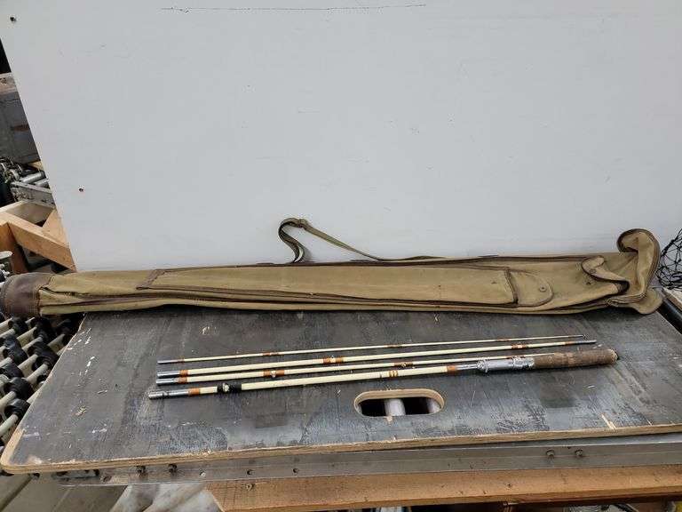 Vintage Fishing Rod with Efgeeco Rod Holdall. 9C - Lil Dusty Online ...