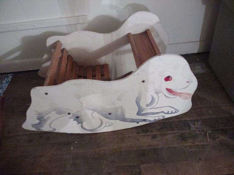Vintage Toddler rocking dog - Lil Dusty Online Auctions - All Estate ...
