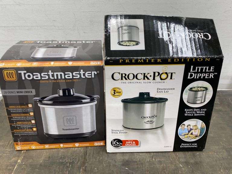Toastmaster and Crock-Pot mini crocks. 3f - Lil Dusty Online Auctions ...