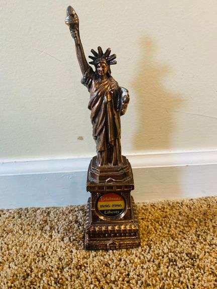 Vintage Copper Colored Lady Liberty Souvenir statue - celebrate liberty ...