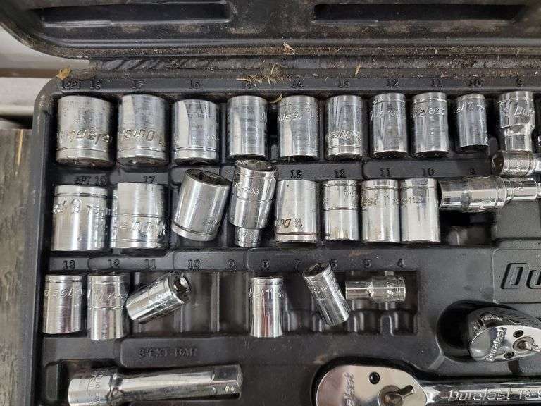 Duralast Socket Set in Hard Case. 6E - Lil Dusty Online Auctions - All Estate Services, LLC
