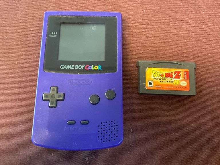 Vintage 1998 Game Boy Color model CGB-001 w/Dragonball Z the Legacy of ...