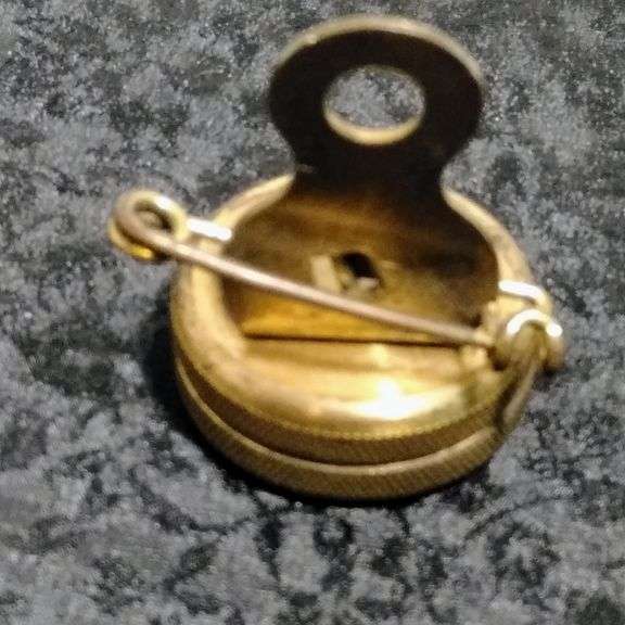 Vintage Marbles brass pin-on compass, Gladstone, MI, 1" x 1 3/4" - Lil ...