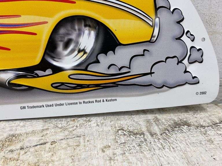 Ruckus Rod & Kustom tin wall art. 4b - Lil Dusty Online Auctions - All ...