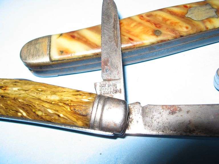 3 VINTAGE JACK-KNIVES-HOLLINGER-HAMMER BRAND-SABRE - Lil Dusty Online ...