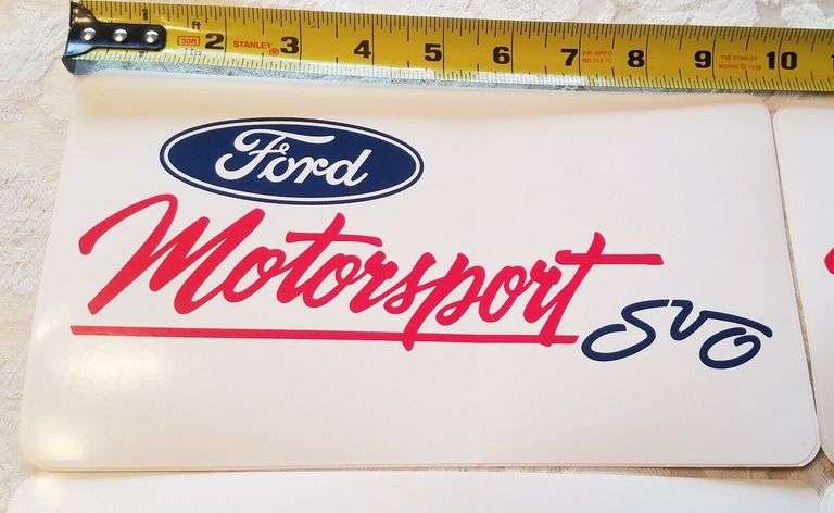 Lot of 10 - Large Ford Motorsport SVO Vinyl Sticker Decals 9.5" X 5.5 ...