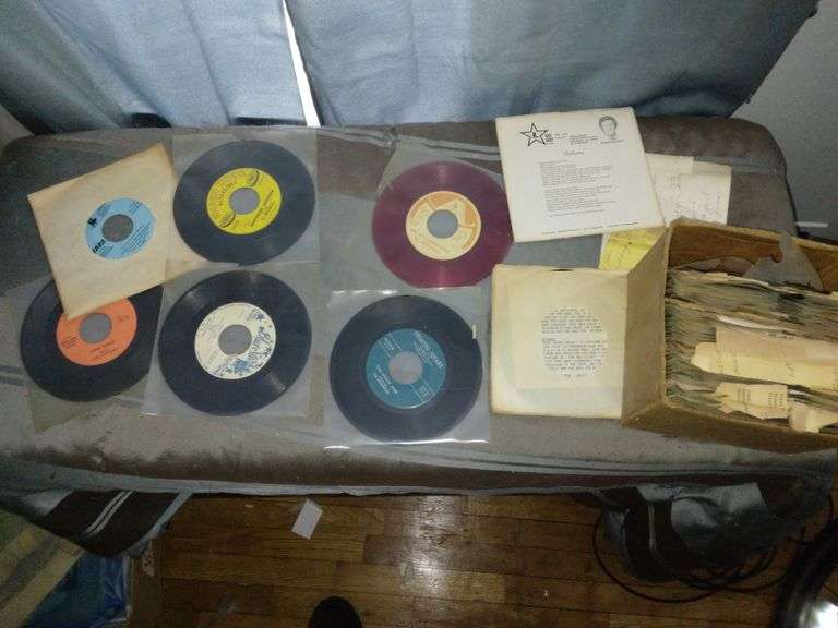 Lot of Old Square dance records, or use to fly them to a horseshoe post ...