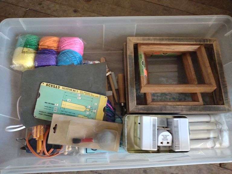 Craft tote frames glue gun and more - Lil Dusty Online Auctions - All ...
