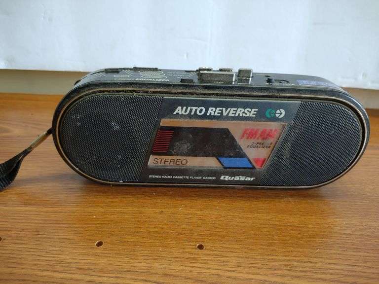Quasar stereo radio cassette player - Lil Dusty Online Auctions - All ...