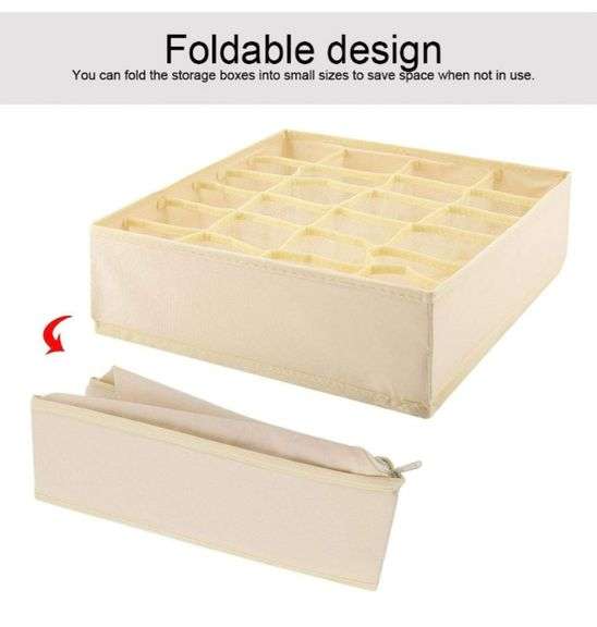 Set of 2, 30- Compartment Fold-Up Storage Boxes. 2E - Lil Dusty Online ...