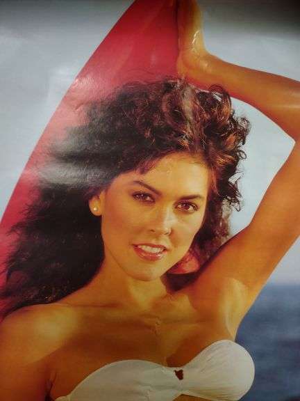 1986 April Wayne signed poster 25"×75 1/2" - Lil Dusty Online Auctions - All Estate Services, LLC