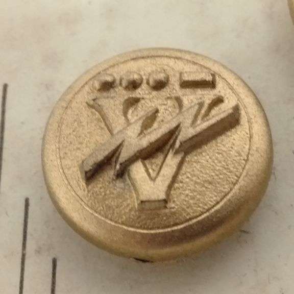 WW II era Victory buttons on original card NOS, each has V in Morse ...