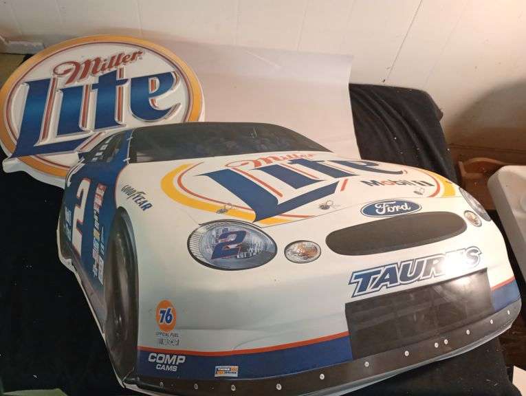 Miller Lite Rusty Wallace advertising sign - Lil Dusty Online Auctions ...