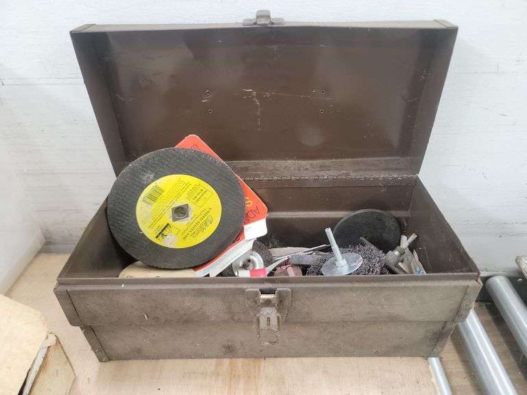 Vintage Metal Toolbox with Assorted Tools & Hardware. 7C - Lil Dusty ...