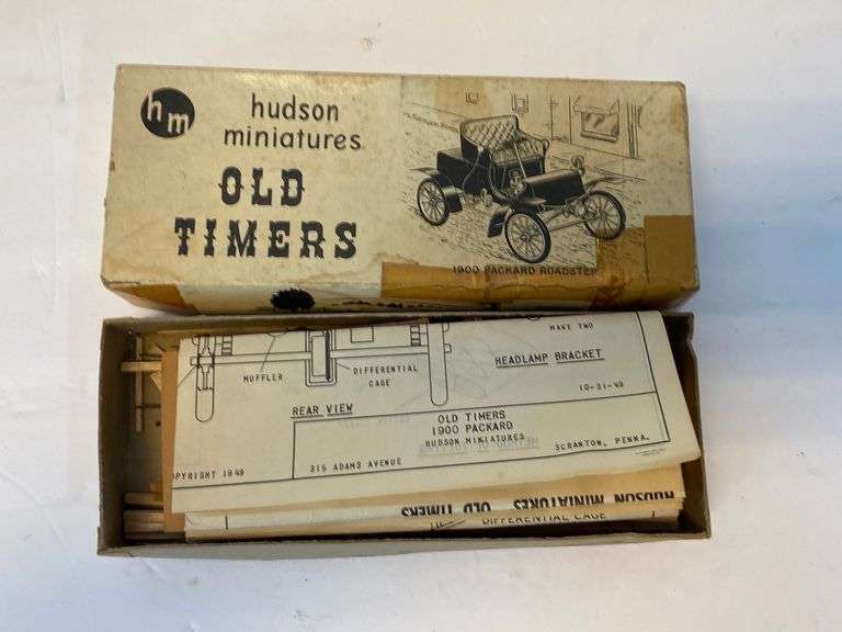 Vintage Hudson Miniatures Old Timers model, 1900 Packard Roadster - Lil ...