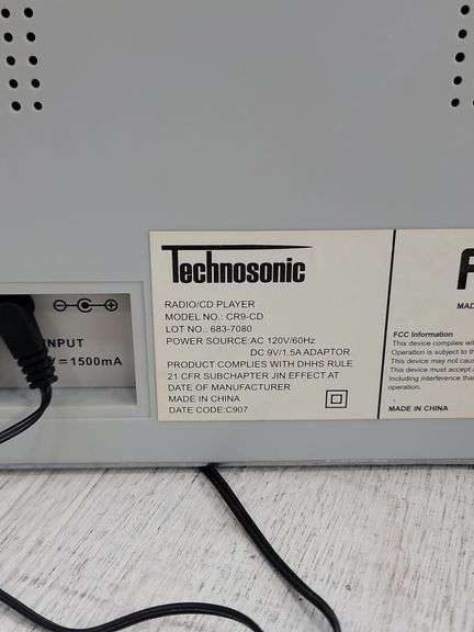 Technosonic Jukebox Radio / CD Player. 8E - Lil Dusty Online Auctions ...