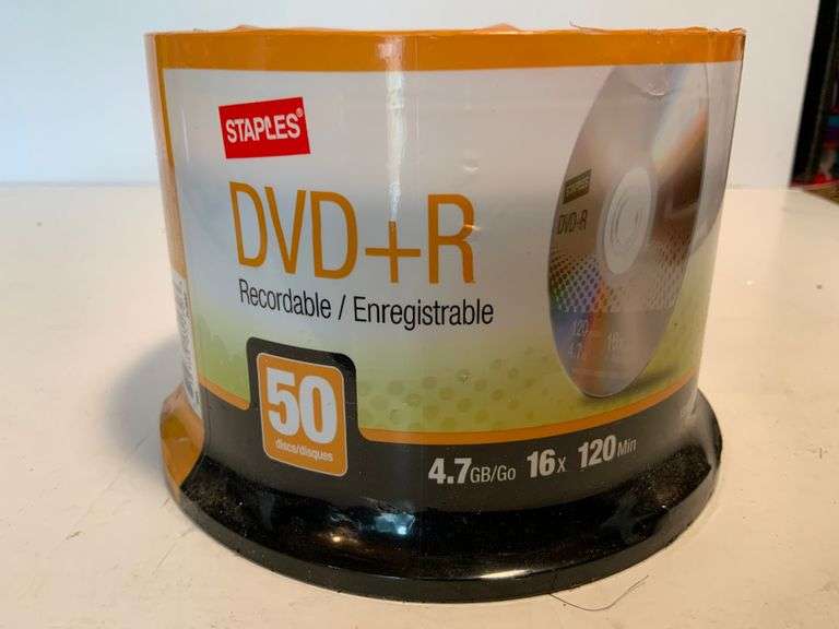 Staples DVD+R 4.7GB 120 Minute 16X 50 Pack, New - Lil Dusty Online ...