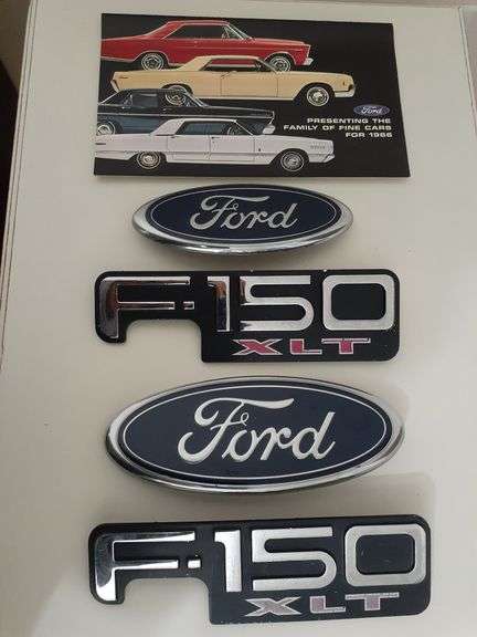 "1966" Ford Presenting The Family of Fine Cars brochure and emblems ...