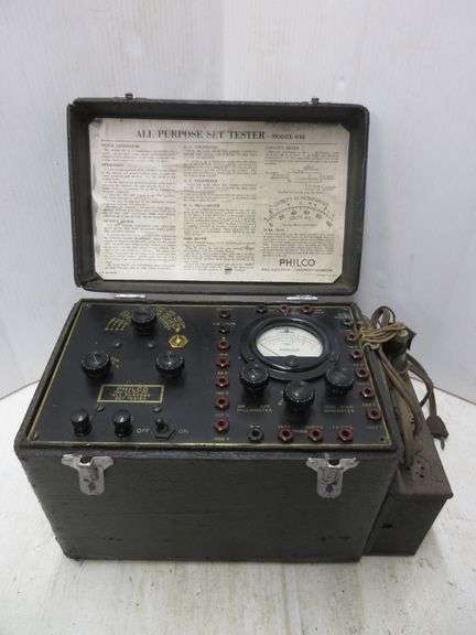 Philco All Purpose Set Tester, Model 048 - Albrecht Auction Service