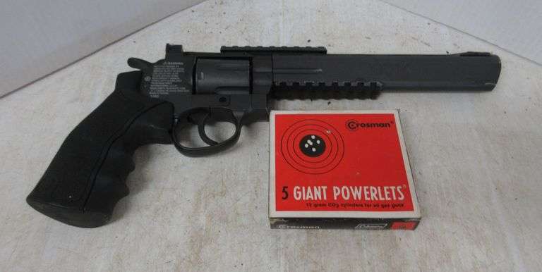 Revolver BB Gun, CO2 Powered, All Metal - Albrecht Auction Service