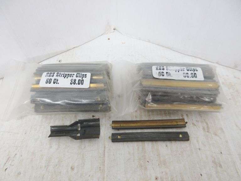 (100) AR M16 Stripper Clips with Guide - Albrecht Auction Service