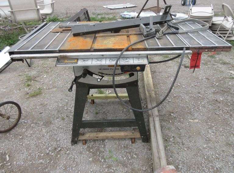 Craftsman 12" Table Saw - Albrecht Auction Service