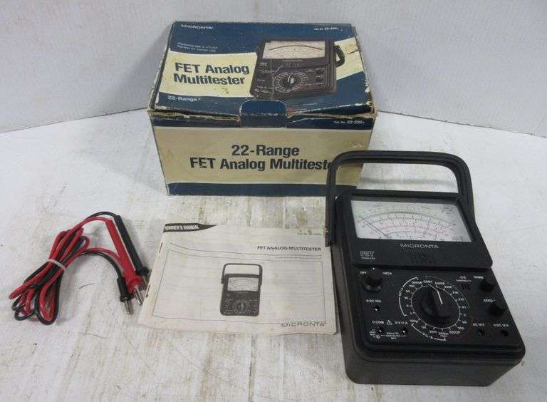 Micronta FET Analog Multitester, Cat. No. 22-220A - Albrecht Auction ...