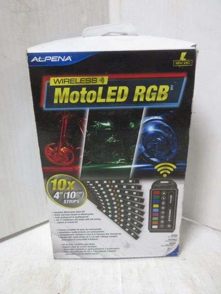 Alpena LED Motorcycle Glow Kit with (10) 4" Multi-Color LED Strips ...