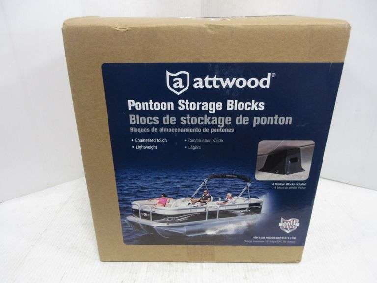 (4) Attwood Pontoon Storage Blocks - Albrecht Auction Service