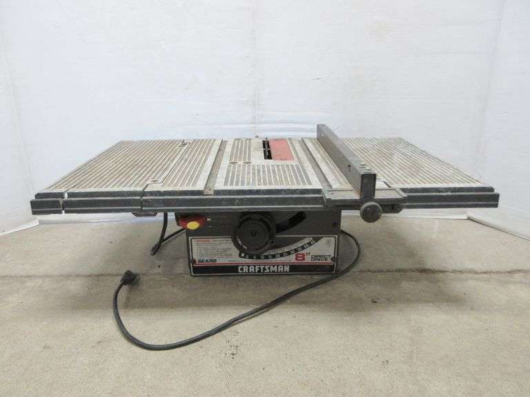 Sears Craftsman Direct Drive Table Saw with 8" Blade, 45° Angle ...