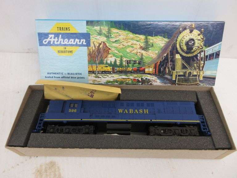Limited Edition Trainmaster Wabash Powered HO Engine, No. 596, Athearn ...