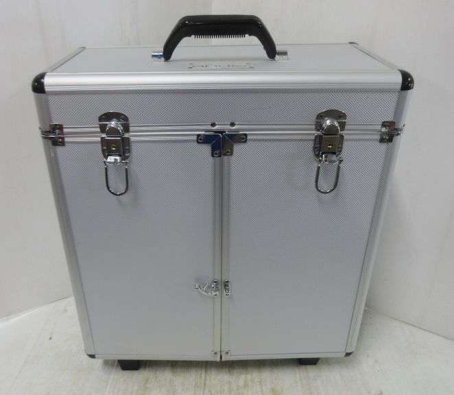Salesman Sample Case with Retractable Handle, and Roller Wheels, Top ...