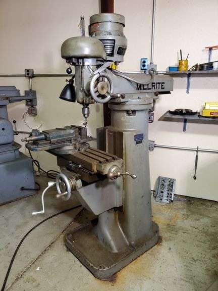 Millerite Vertical Mill with Vise, Model No. MVI, Serial No. 65548, 1 ...