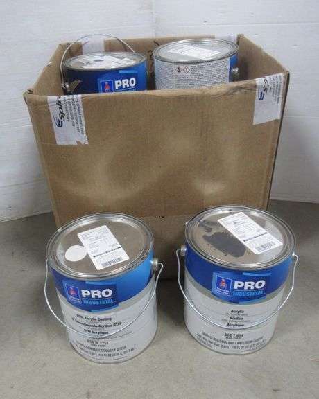 (8) Gallons of Sherwin Williams Mistint Pro Industrial Acrylic Paint ...
